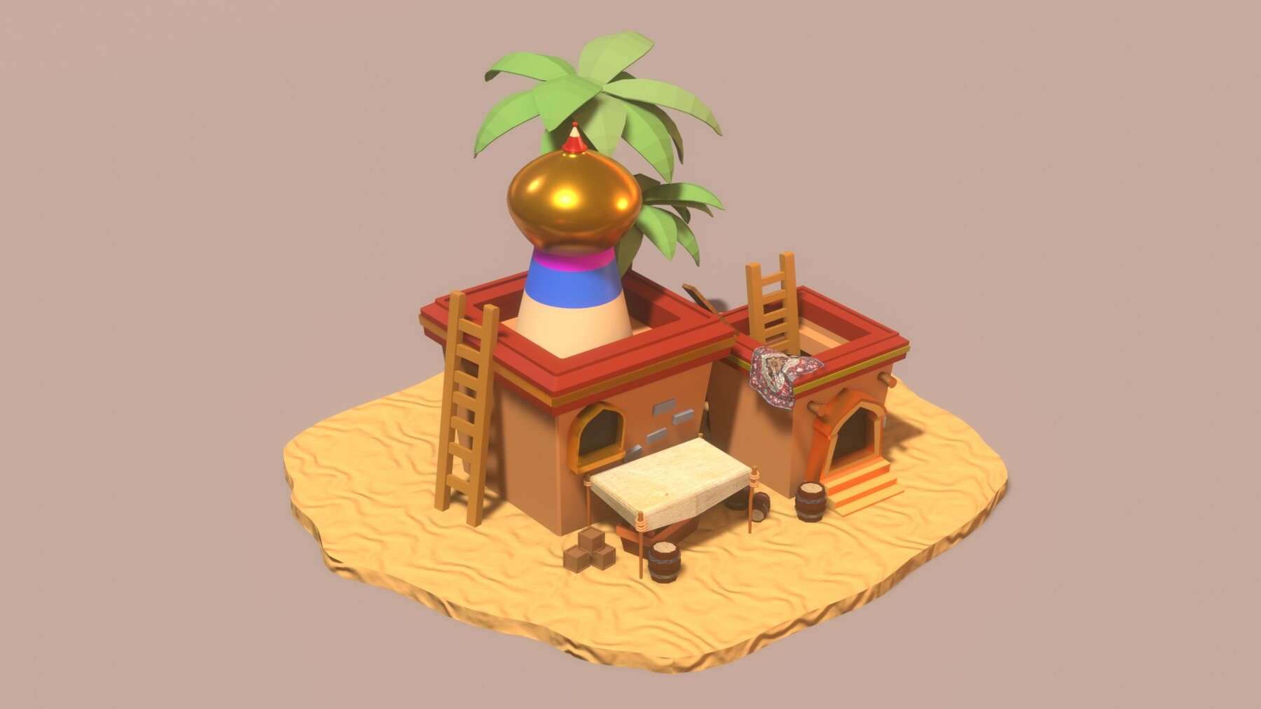 ArtStation - Arabian Low Poly 3D model blender | Resources