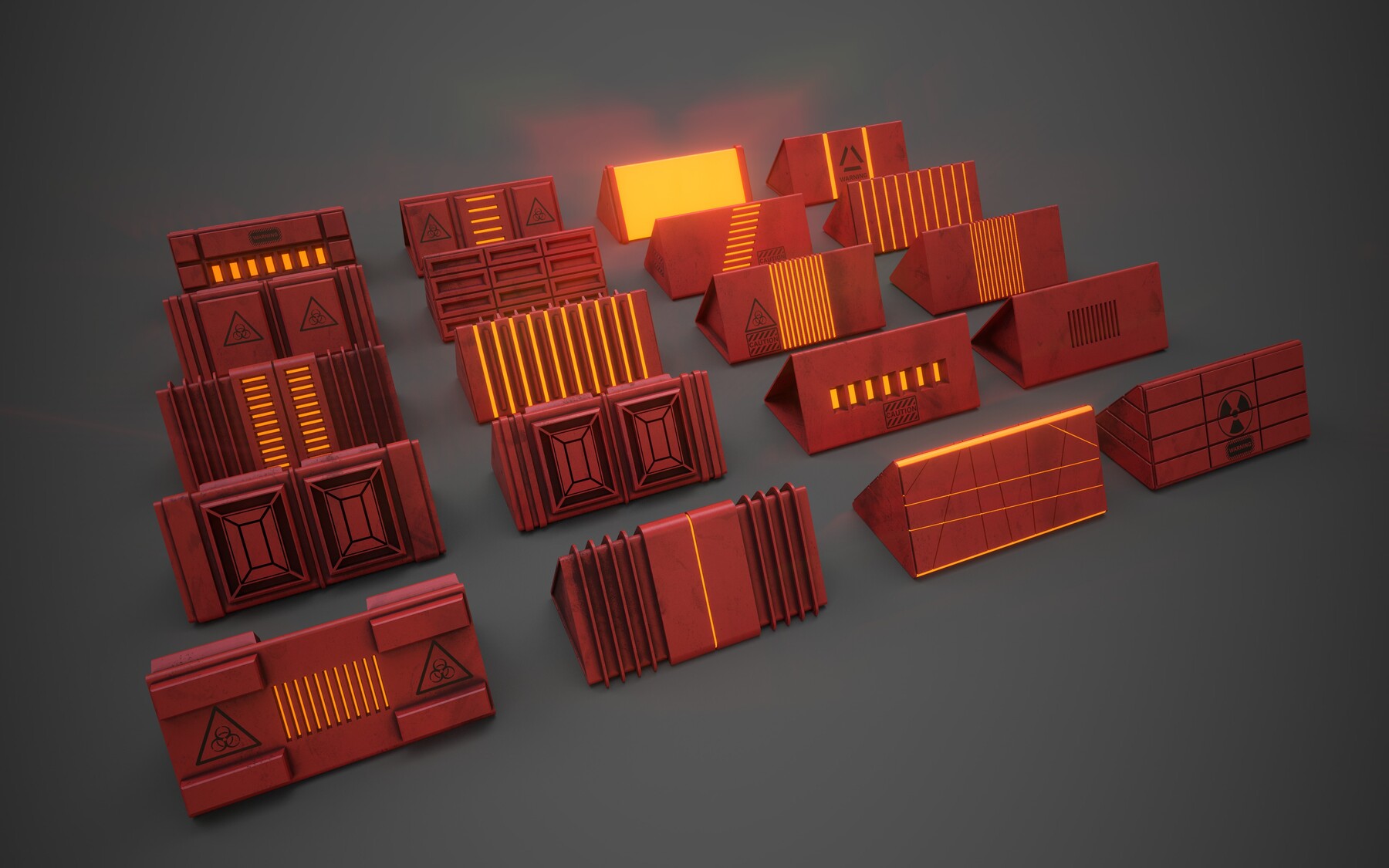 ArtStation - Sci-Fi Triangle Box Plastic | Game Assets