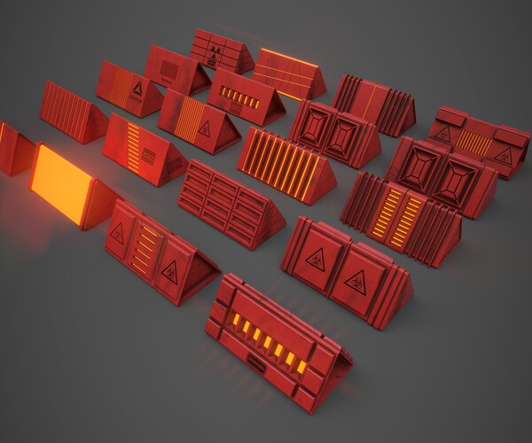 ArtStation - Sci-Fi Triangle Box Plastic | Game Assets