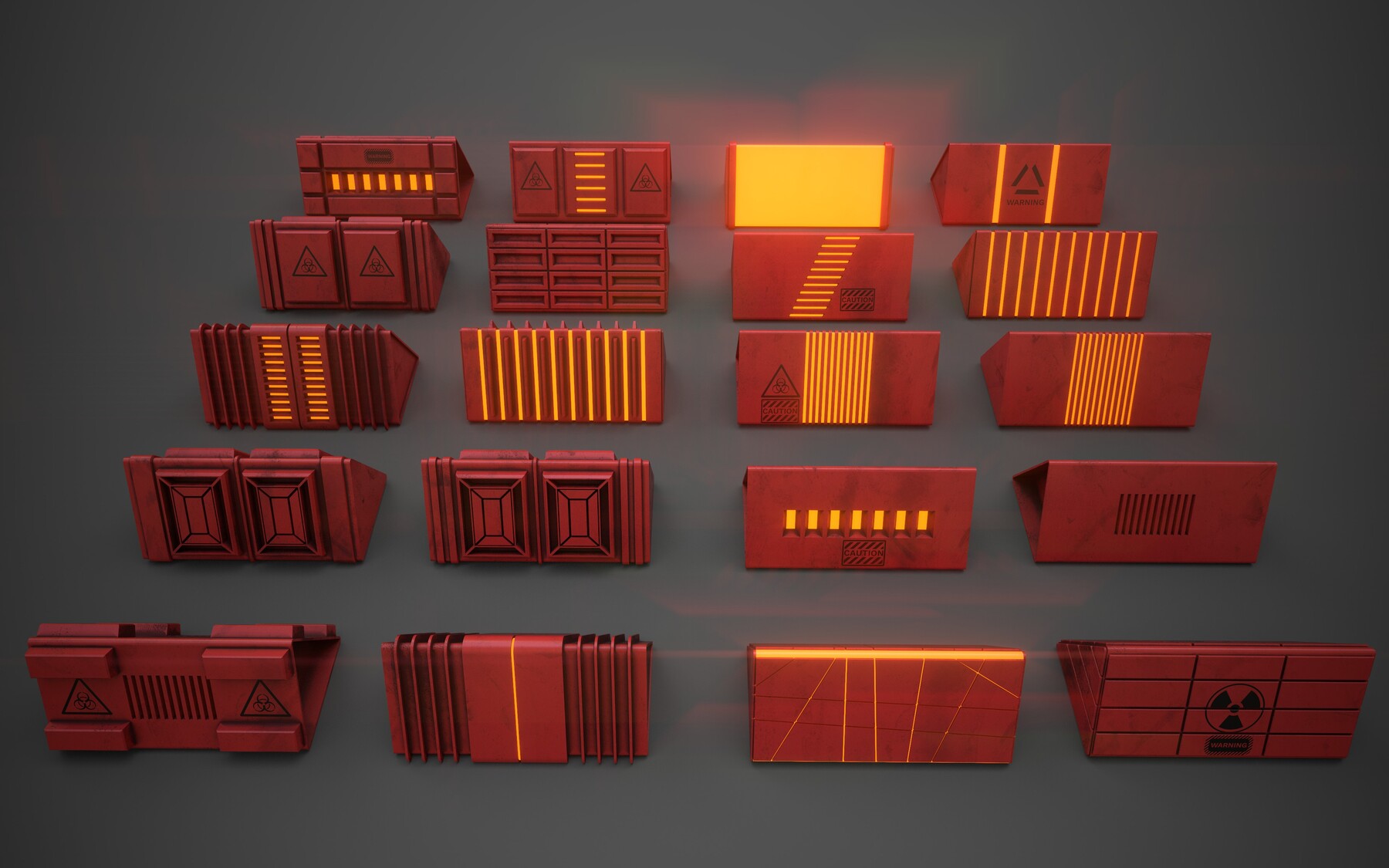 ArtStation - Sci-Fi Triangle Box Plastic | Game Assets