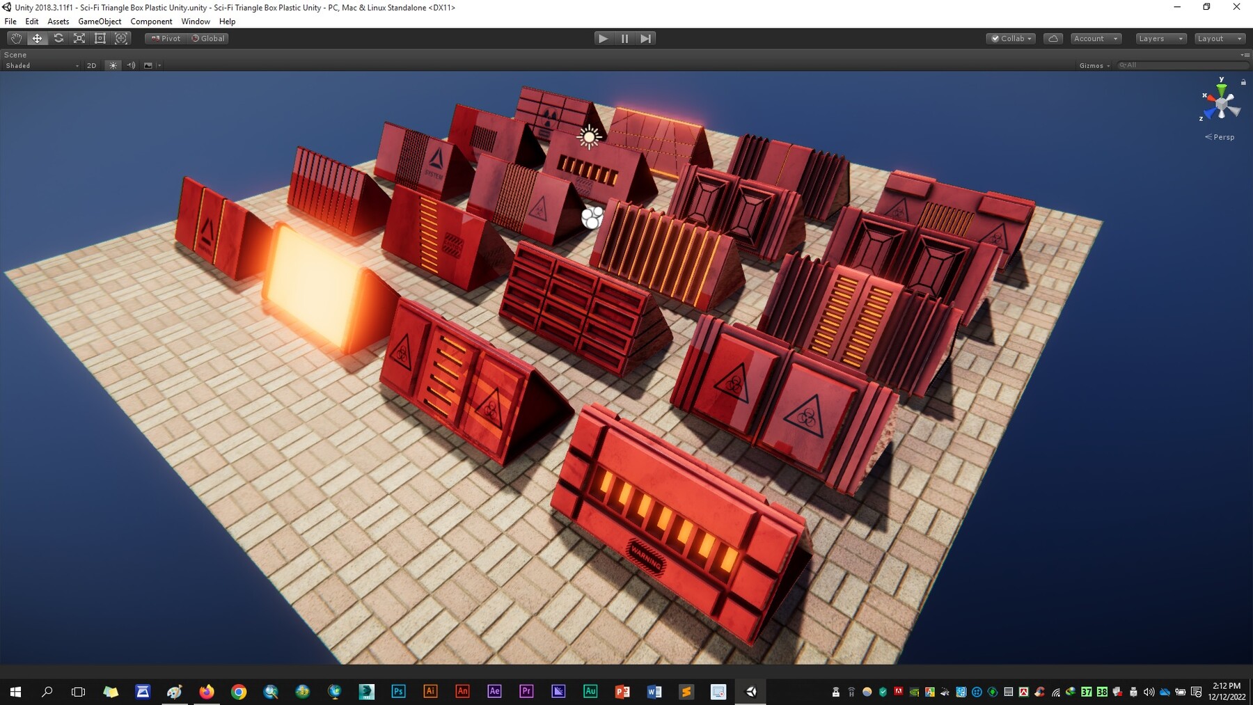 ArtStation - Sci-Fi Triangle Box Plastic | Game Assets