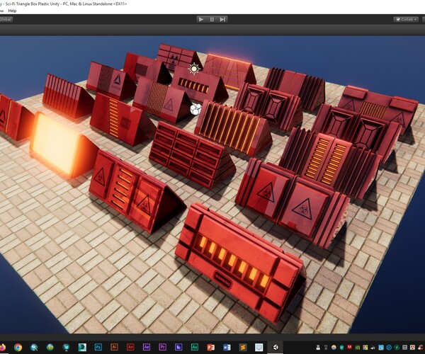 ArtStation - Sci-Fi Triangle Box Plastic | Game Assets