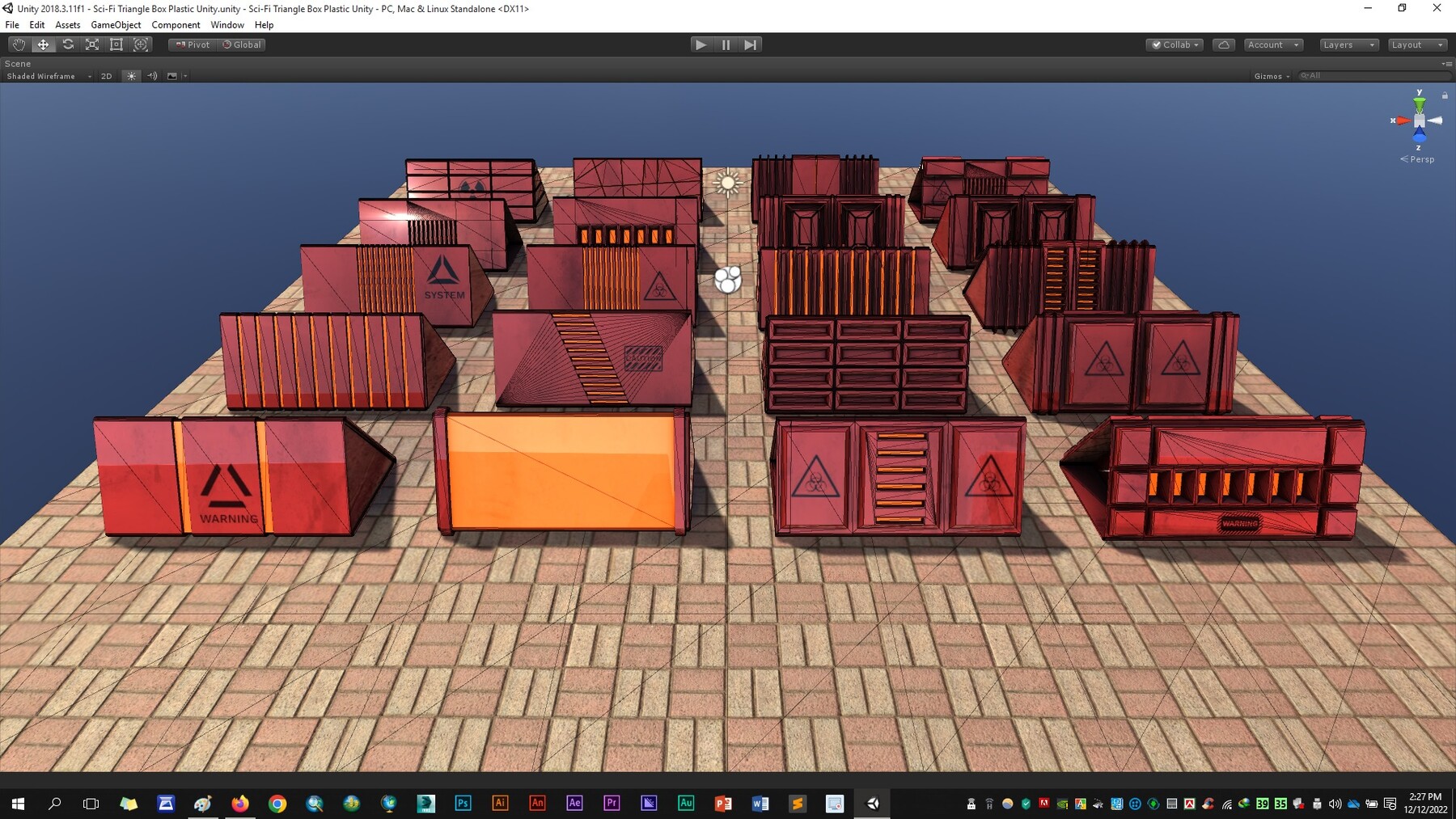 ArtStation - Sci-Fi Triangle Box Plastic | Game Assets