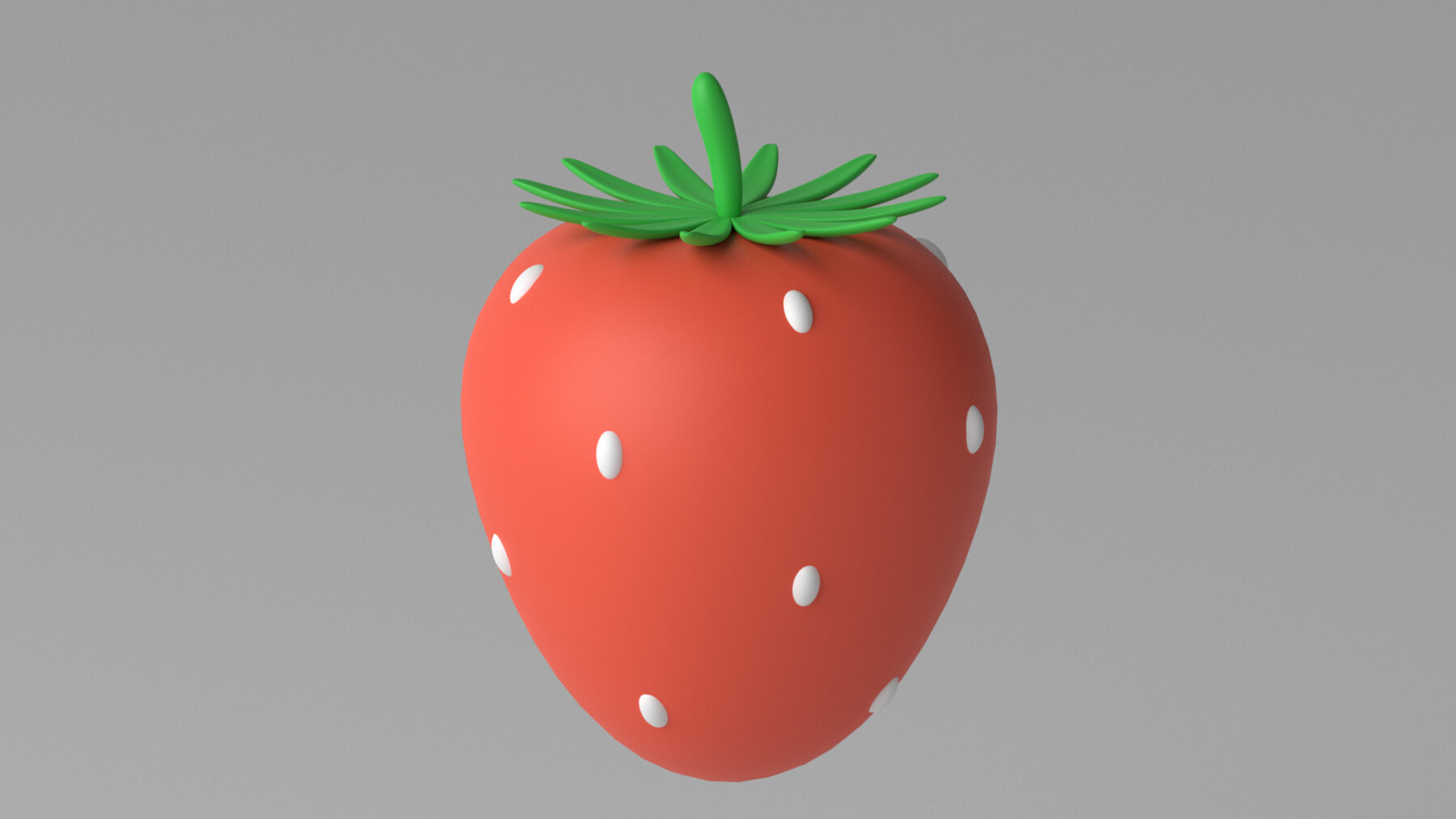 ArtStation - Cartoon Cute Strawberry Fruit 3D model | Resources