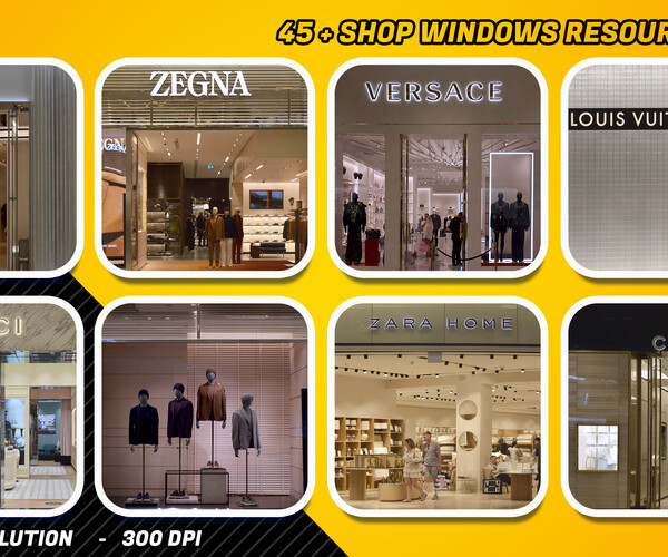 ArtStation - STORE WINDOWS TEXTURE | Resources