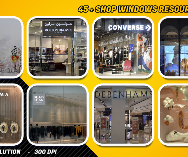 ArtStation - STORE WINDOWS TEXTURE | Resources