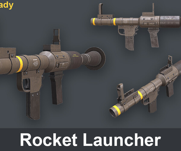 ArtStation - Rocket Launcher Game Ready 1 | Game Assets