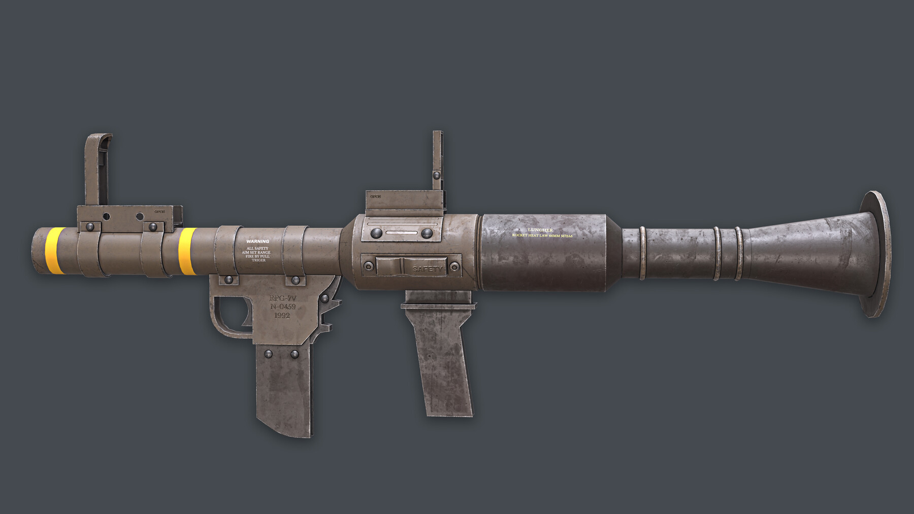 ArtStation - Rocket Launcher Game Ready 1 | Game Assets