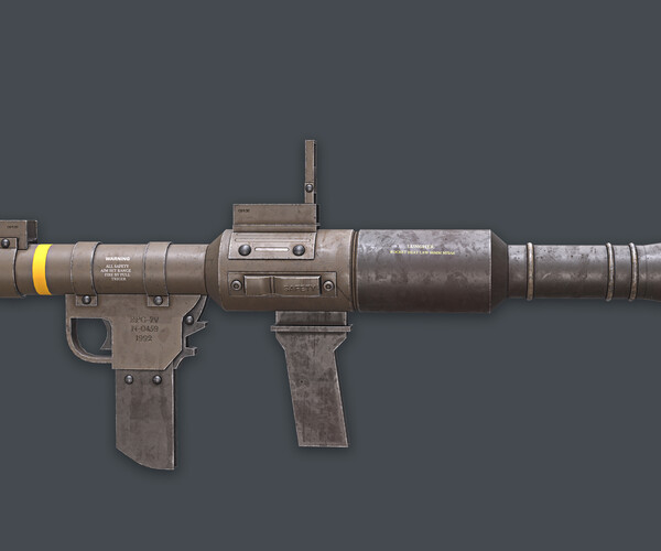 ArtStation - Rocket Launcher Game Ready 1 | Game Assets