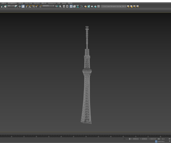 ArtStation - 3D Model - Tokyo Skytree | Game Assets
