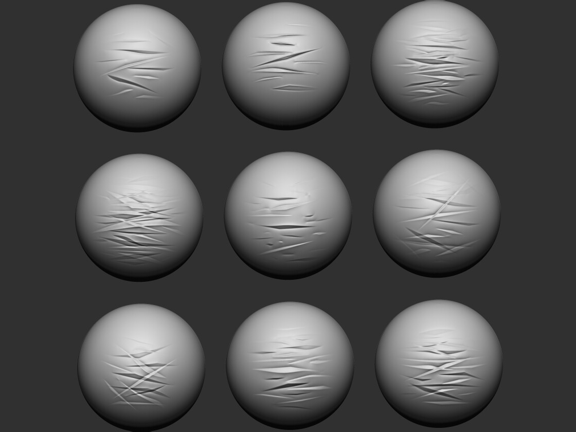 ArtStation - 50 Memory Folds Alphas + 1 VDM Brush for Zbrush | Brushes