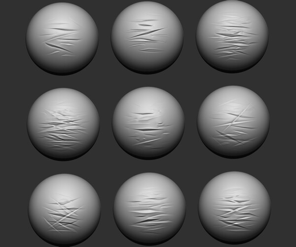 ArtStation - 50 Memory Folds Alphas + 1 VDM Brush for Zbrush | Brushes