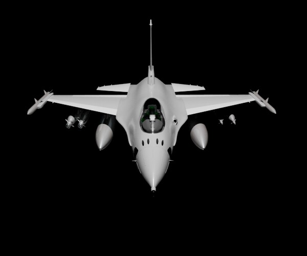 ArtStation - 3D model fighter jet-plane | Resources
