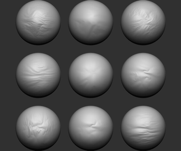 ArtStation - 50 Wrinkles Alphas + 1 VDM Brush for Zbrush v2 | Brushes