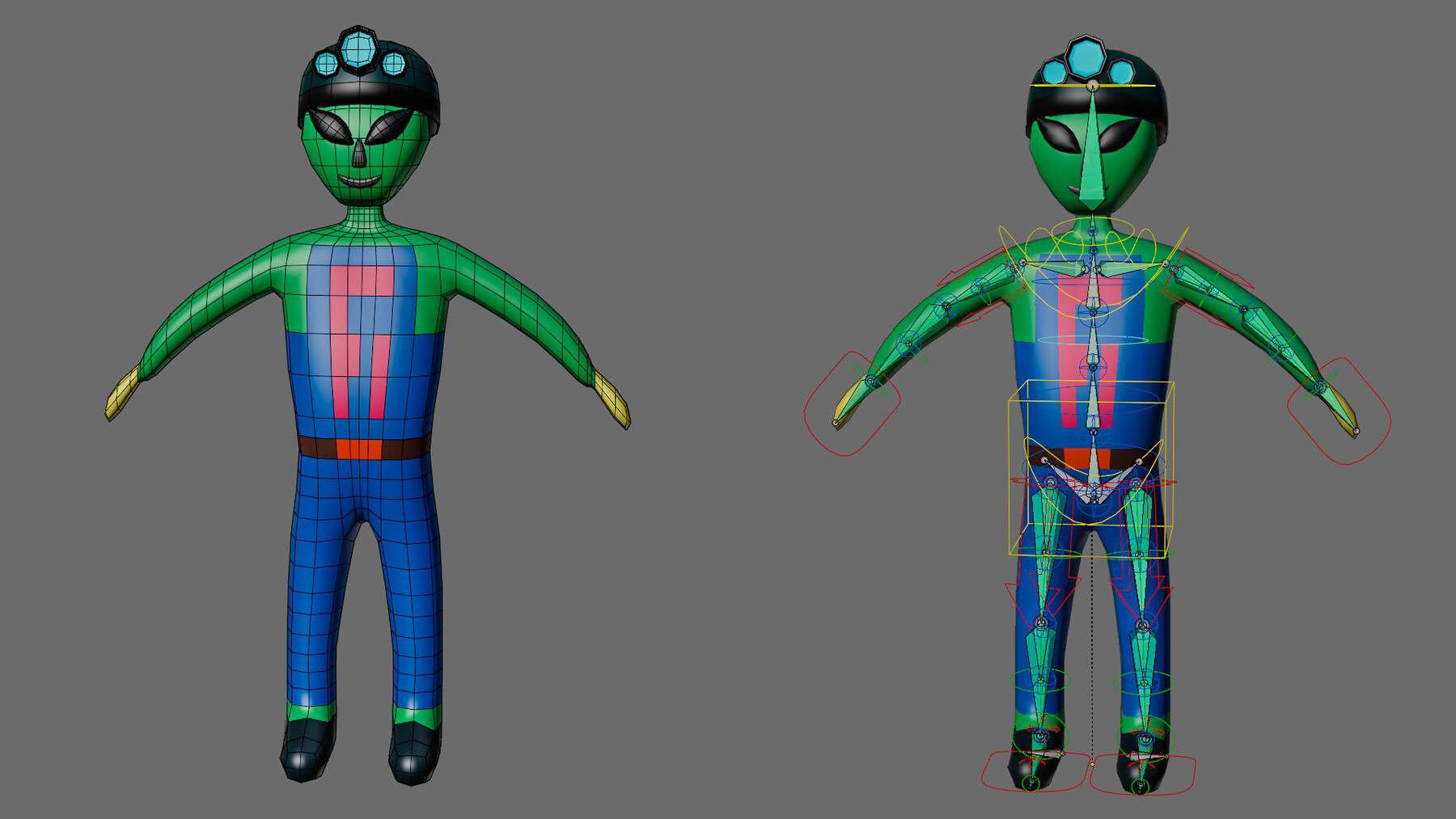 ArtStation - Cartoon characters-3 aliens | Game Assets