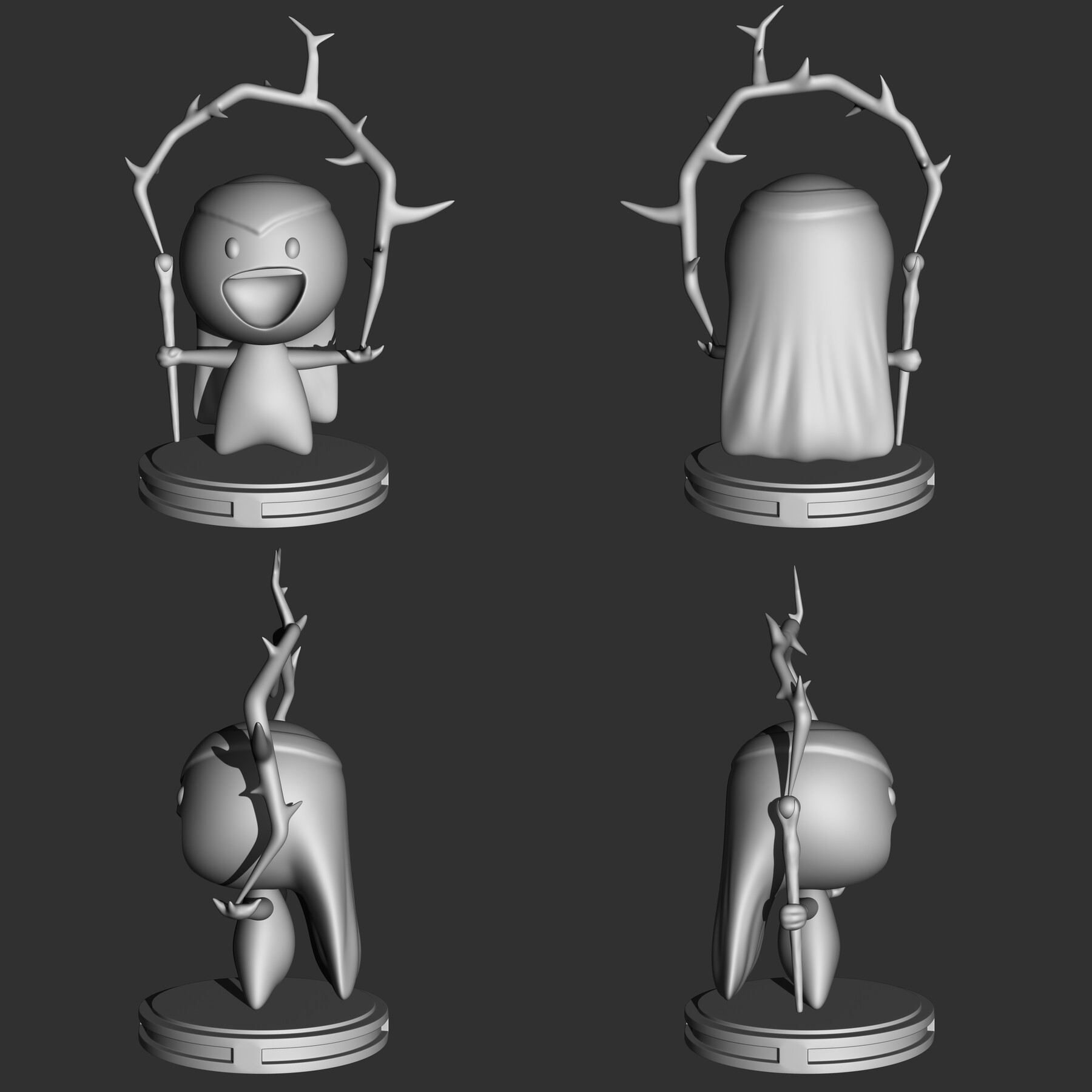 ArtStation - Diablo 2 Sorceress Chibi 3D Print Model | Resources