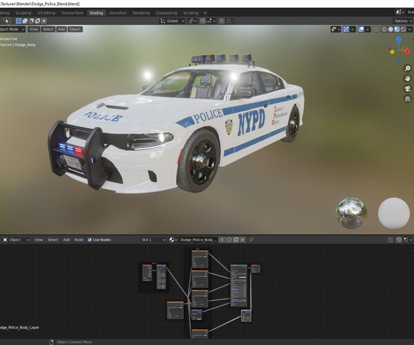ArtStation - Dodge Charger New York Police Department NYPD | Game Assets