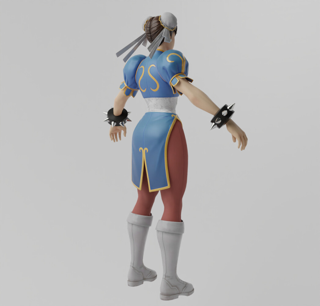 ArtStation - Chun Li Lowpoly Rigged | Resources