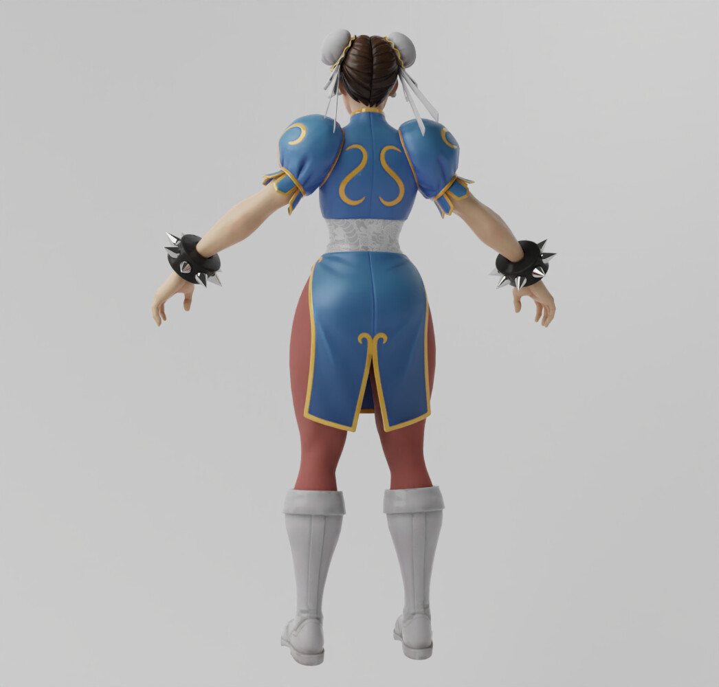 ArtStation - Chun Li Lowpoly Rigged | Resources