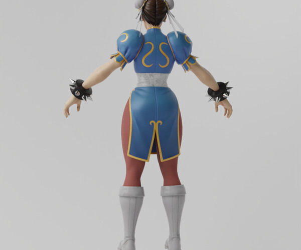 ArtStation - Chun Li Lowpoly Rigged | Resources