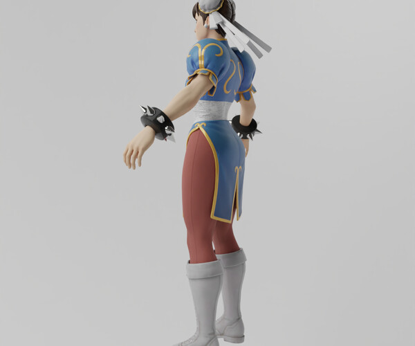 ArtStation - Chun Li Lowpoly Rigged | Resources