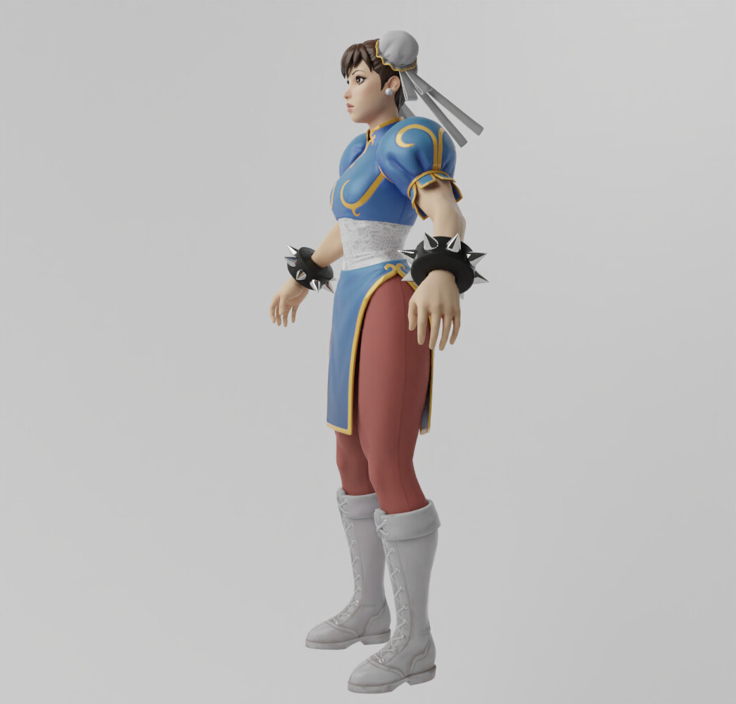 ArtStation - Chun Li Lowpoly Rigged | Resources