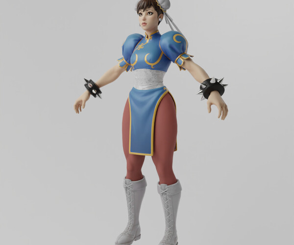 ArtStation - Chun Li Lowpoly Rigged | Resources
