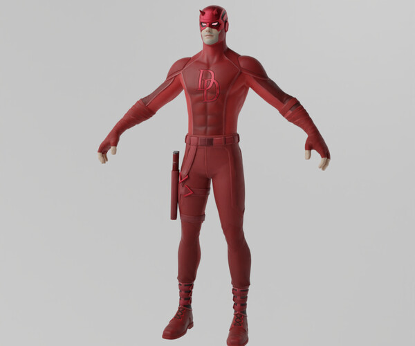 ArtStation - Daredevil Lowpoly Rigged | Resources