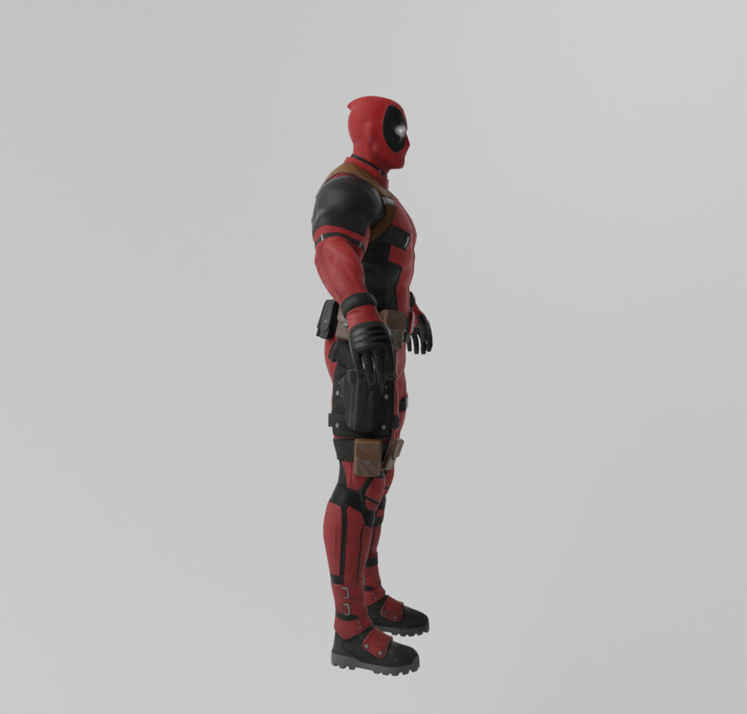 ArtStation - Deadpool Lowpoly Rigged | Resources