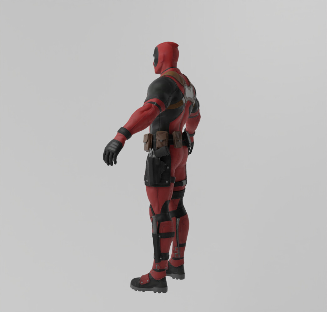 ArtStation - Deadpool Lowpoly Rigged | Resources