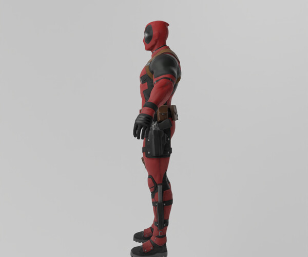ArtStation - Deadpool Lowpoly Rigged | Resources