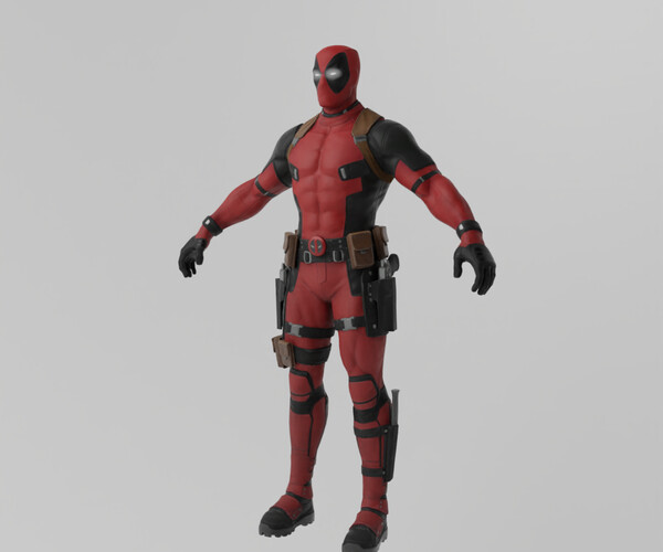 ArtStation - Deadpool Lowpoly Rigged | Resources