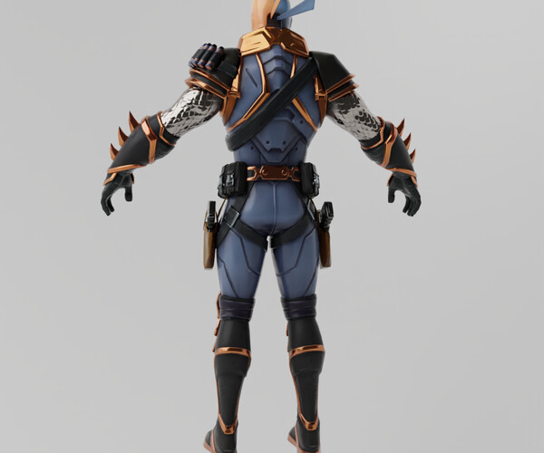 ArtStation - Deathstroke Lowpoly Rigged | Resources