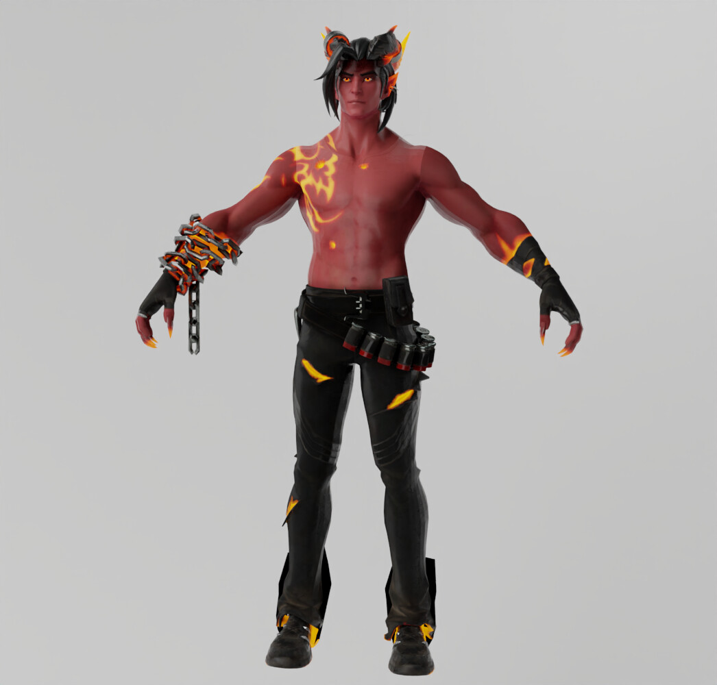 ArtStation - Evil Demon Lowpoly Rigged | Resources