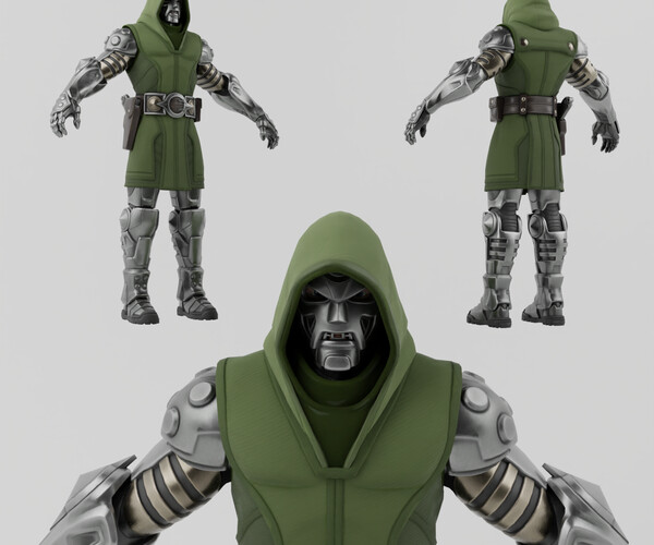 ArtStation - Dr Doom Lowpoly Rigged | Resources