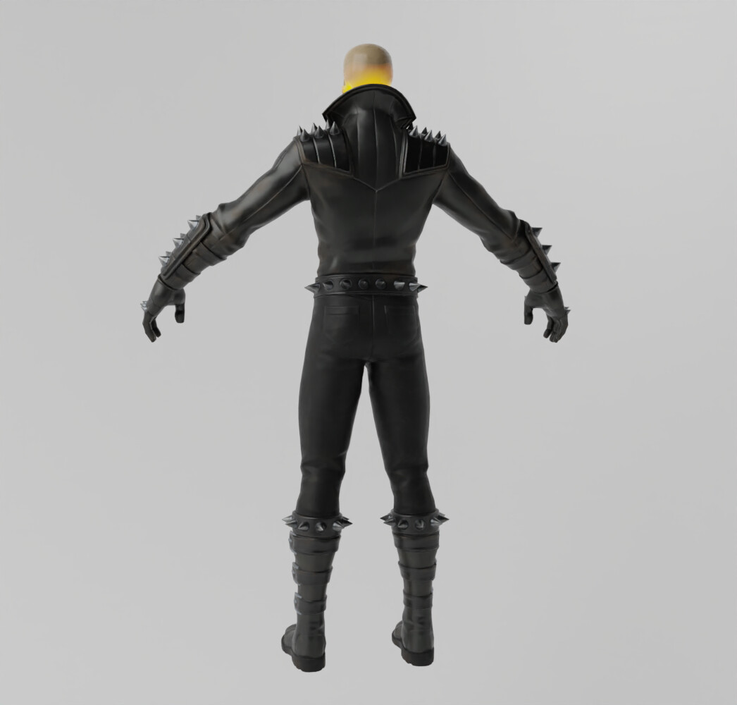 ArtStation - Ghost Rider Lowpoly Rigged | Resources