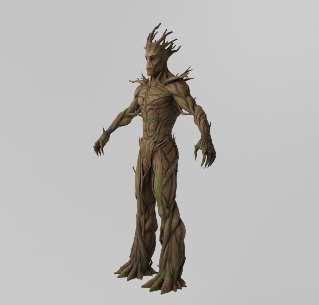 ArtStation - Groot Lowpoly Rigged | Resources