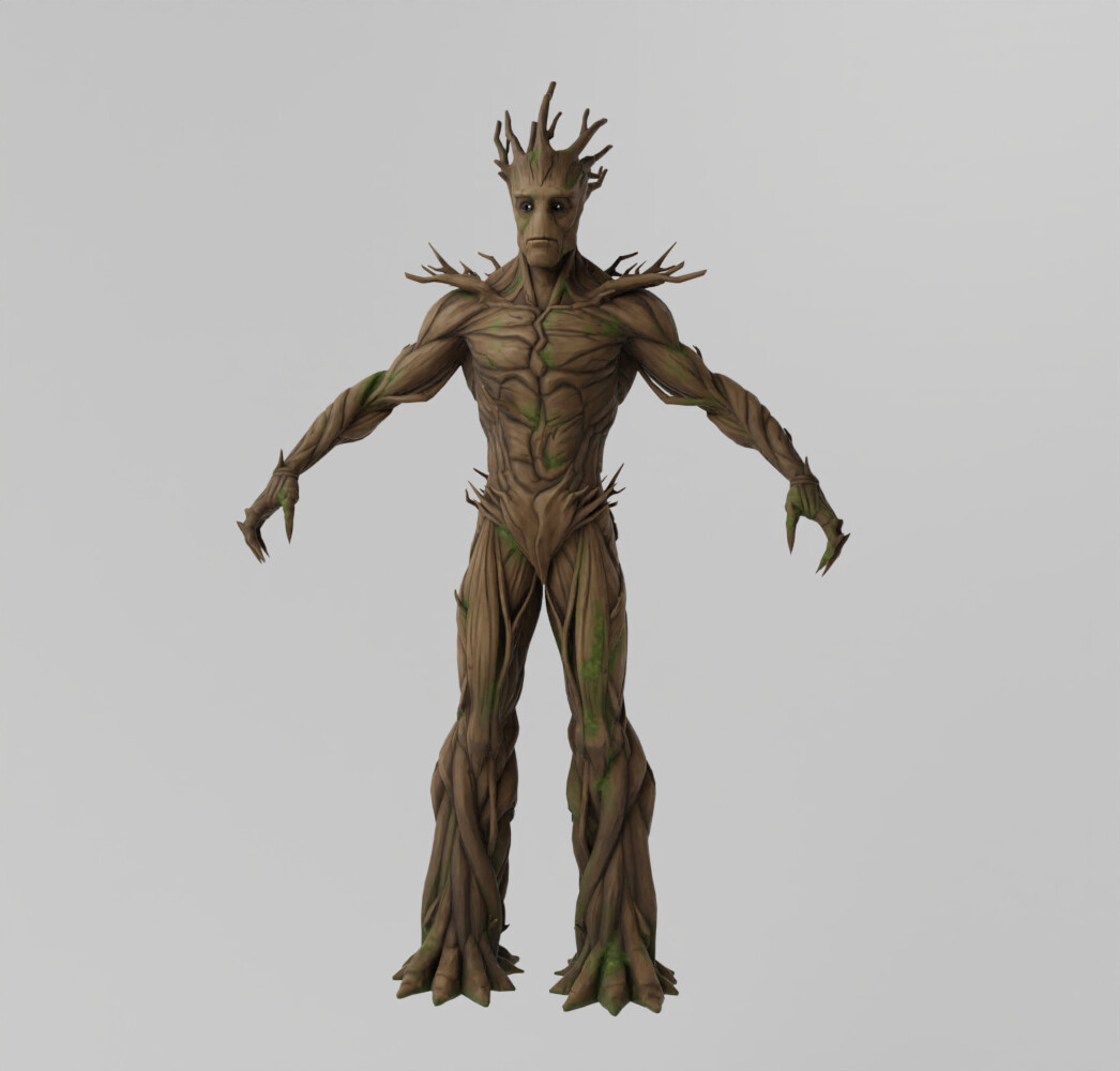 ArtStation - Groot Lowpoly Rigged | Resources