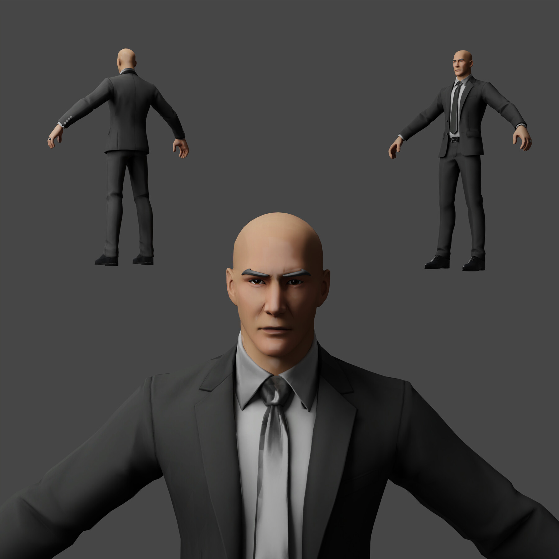 ArtStation - Hitman Lowpoly Rigged | Resources