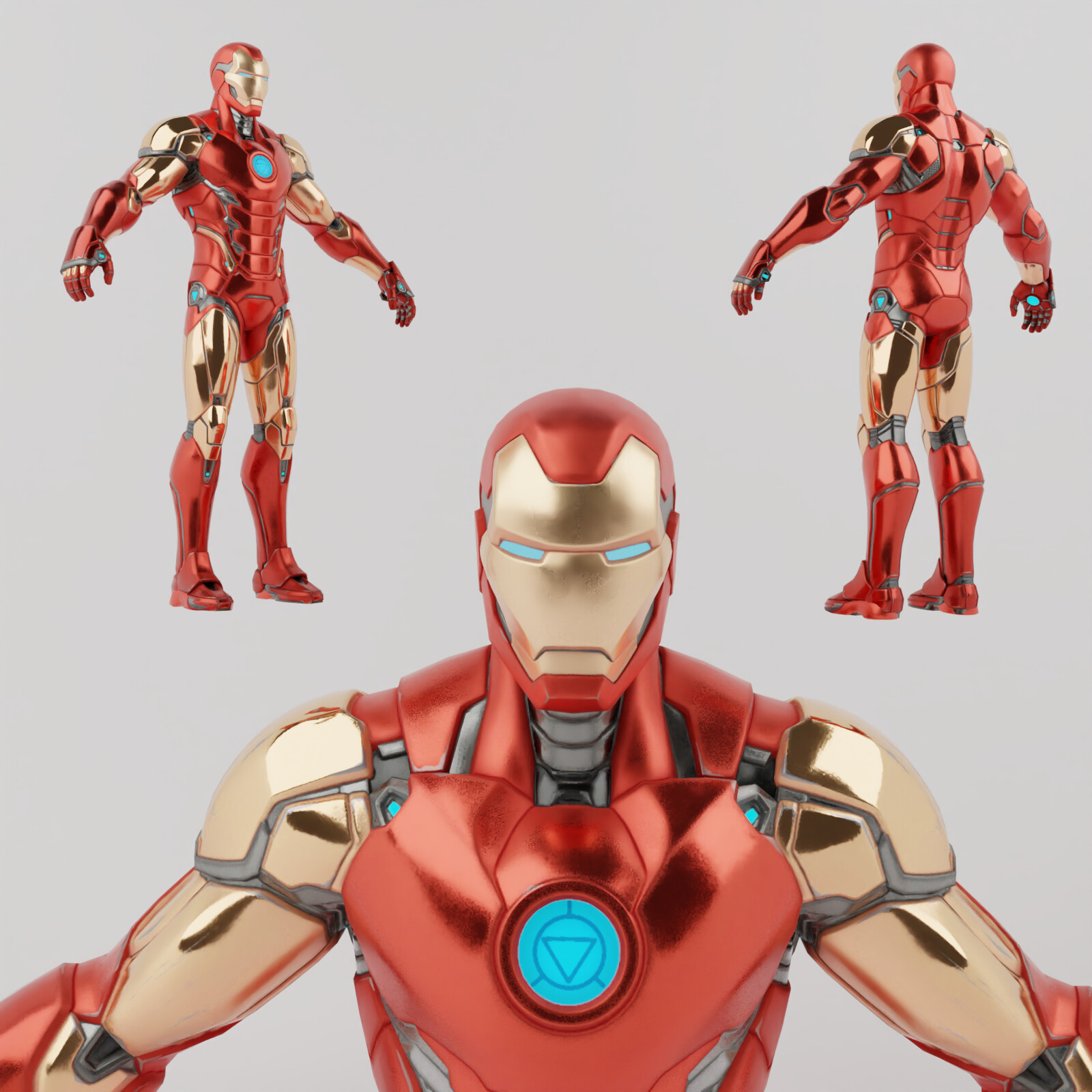 ArtStation - Iron Man Lowpoly Rigged | Resources