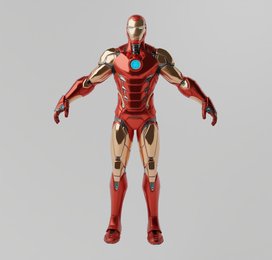 ArtStation - Iron Man Lowpoly Rigged | Resources