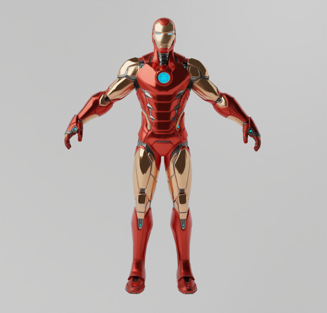 ArtStation - Iron Man Lowpoly Rigged | Resources