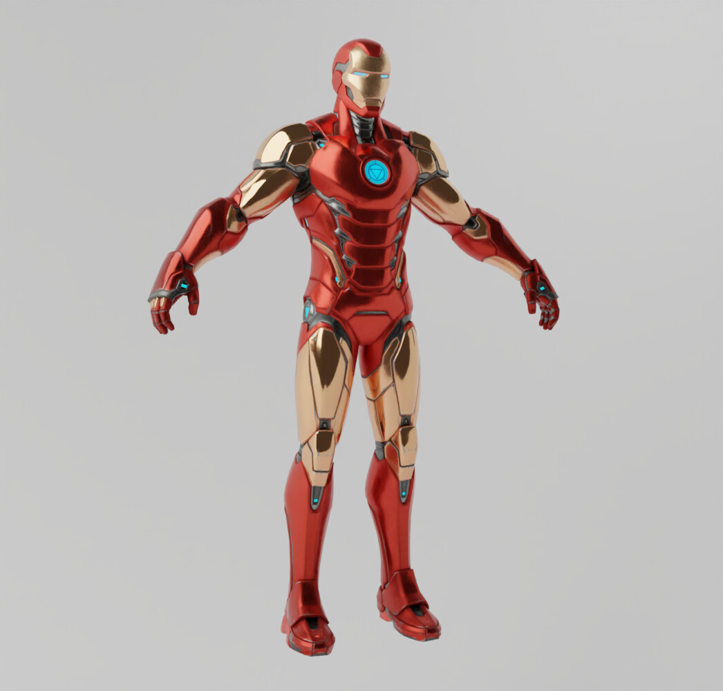 ArtStation - Iron Man Lowpoly Rigged | Resources