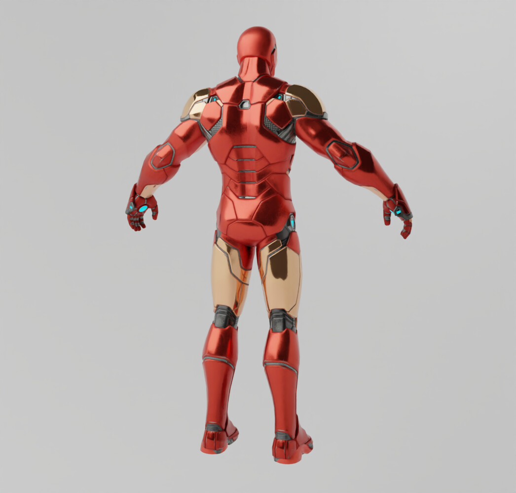 ArtStation - Iron Man Lowpoly Rigged | Resources