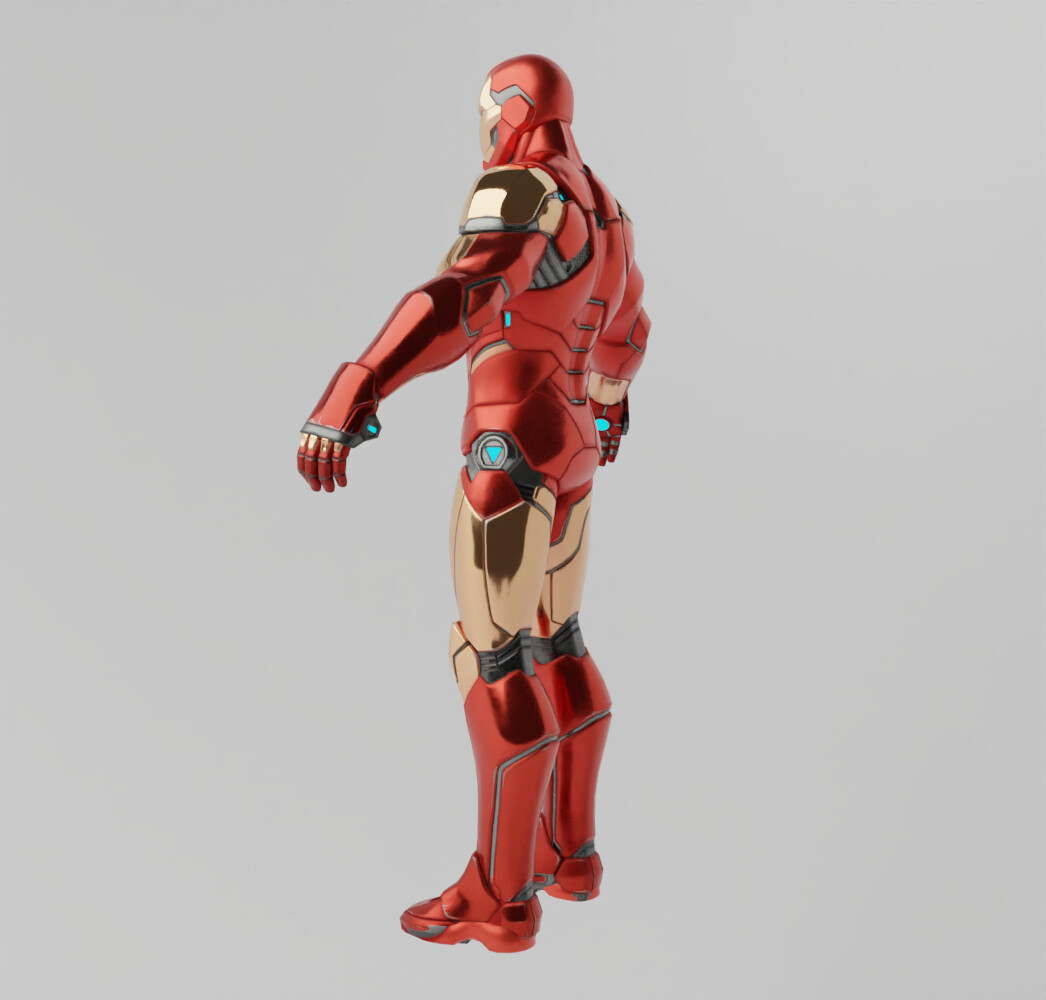 ArtStation - Iron Man Lowpoly Rigged | Resources