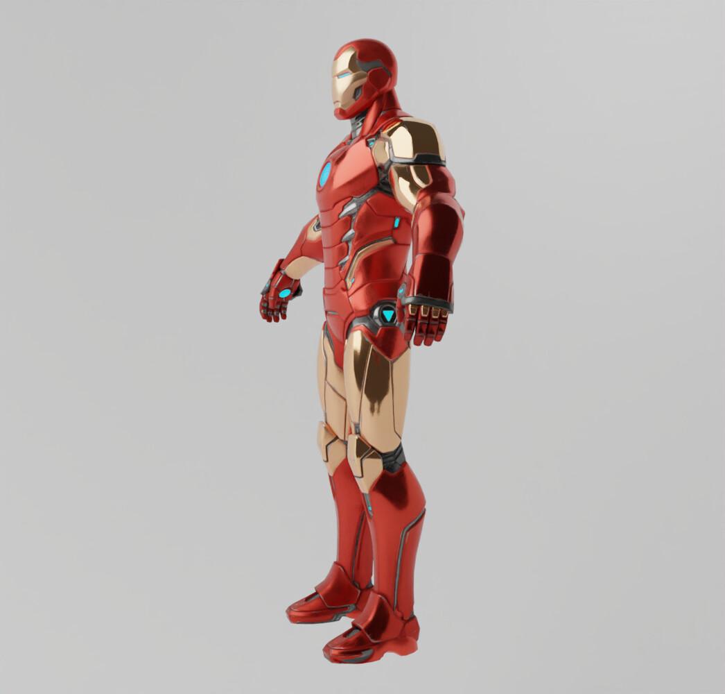 ArtStation - Iron Man Lowpoly Rigged | Resources