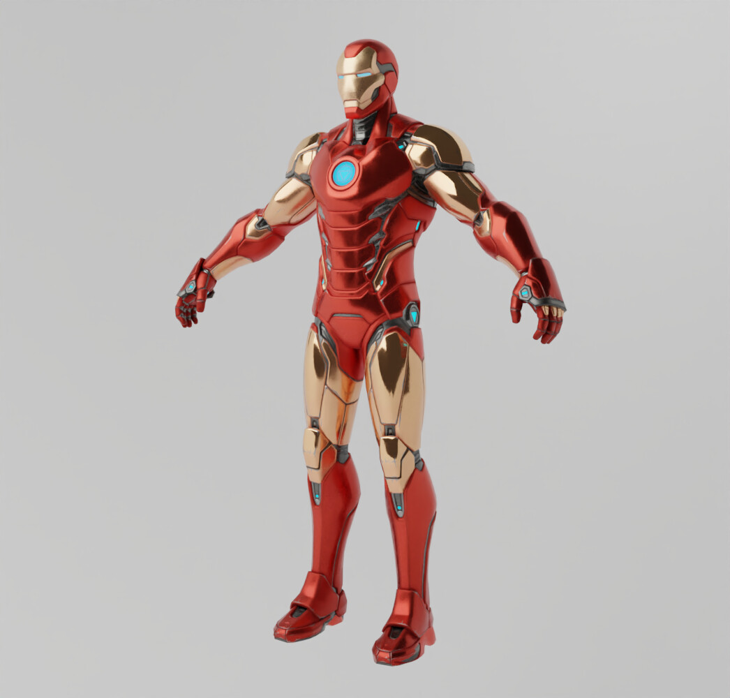 ArtStation - Iron Man Lowpoly Rigged | Resources