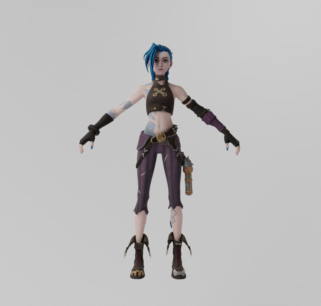 ArtStation - Jinx Lowpoly RIgged | Resources