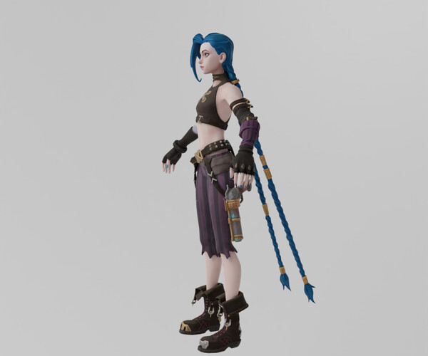 ArtStation - Jinx Lowpoly RIgged | Resources