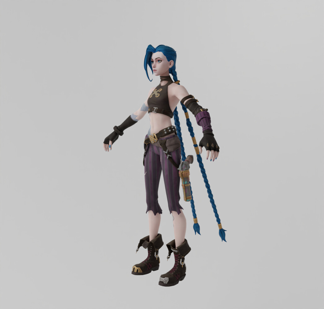 ArtStation - Jinx Lowpoly RIgged | Resources